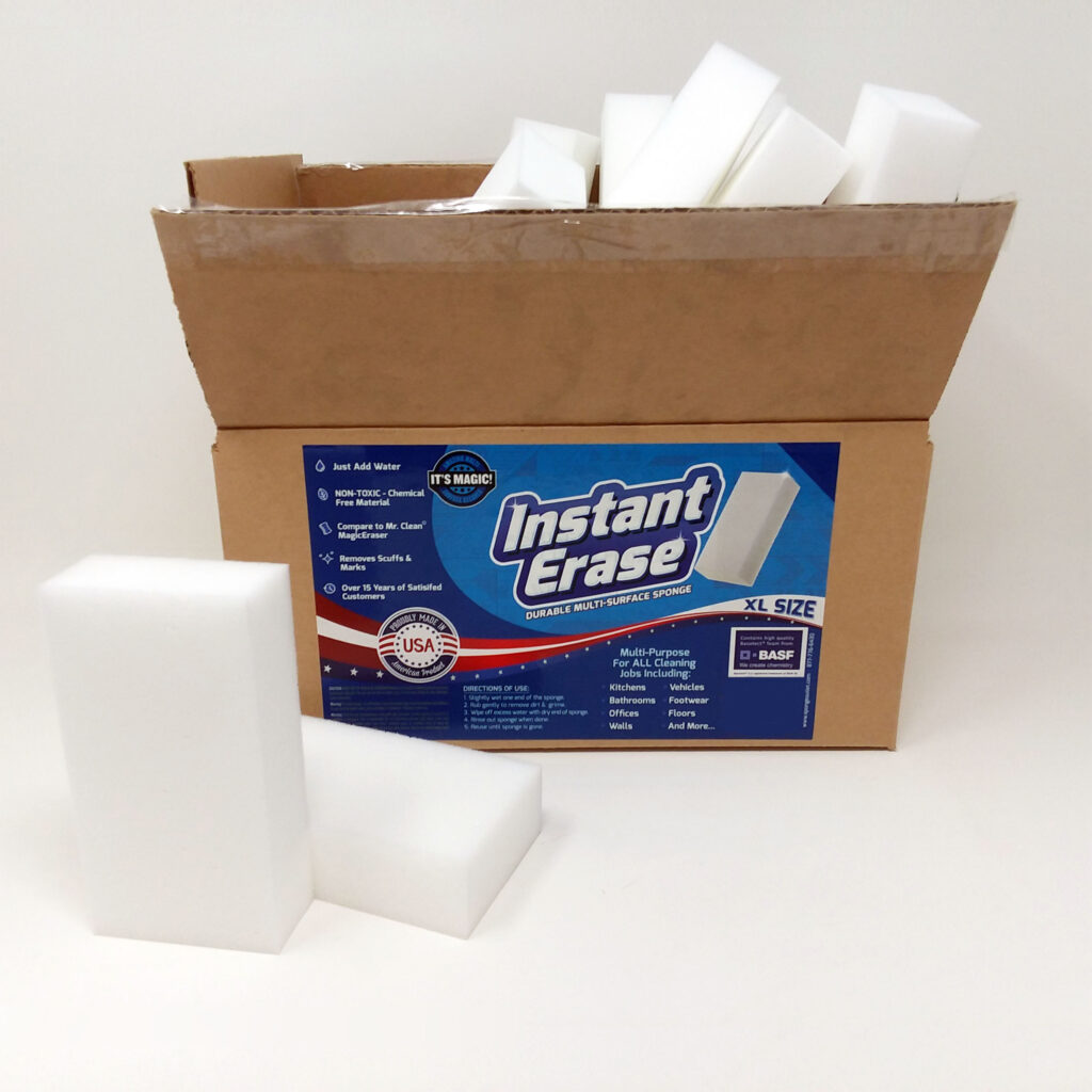 Instant Erase 24 Pack XL Magic Cleaning Eraser Sponges – Multi-Surface ...